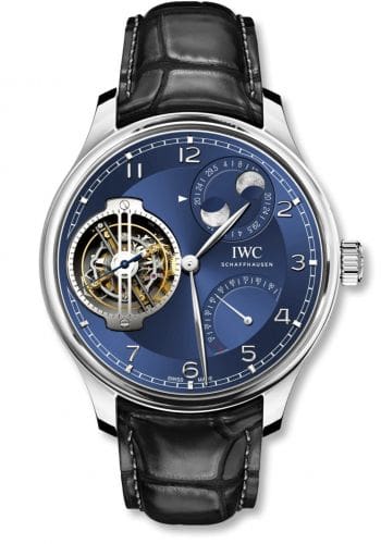 IWC Portugieser Constant-Force Tourbillon Double Moon Platinum / Blue ...