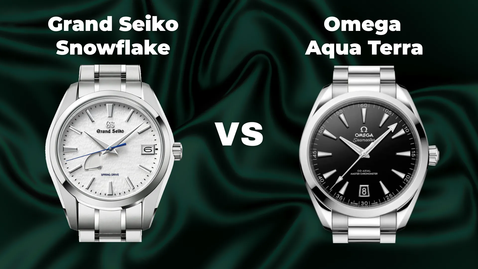 Grand Seiko Snowflake vs Omega Aqua Terra: Which One Is Right for You?